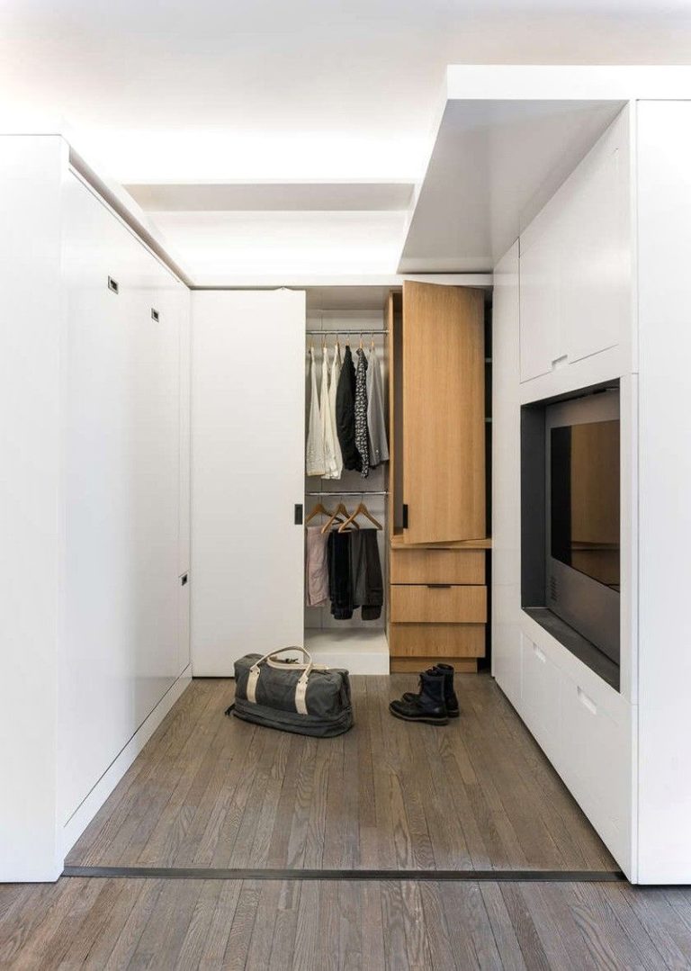 37 Square Meters Apartment With Moving Wall Design - Small House Decor