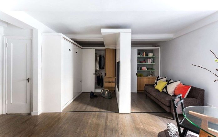 37 Square Meters Apartment With Moving Wall Design - Small House Decor