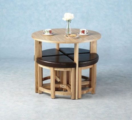 15 Practical Space Saving Table and Chair Ideas - Small House Decor