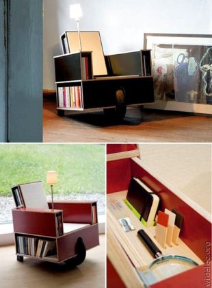 17 Innovative Bookcase Chair Designs - Small House Decor