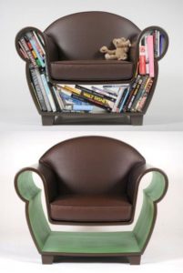 17 Innovative Bookcase Chair Designs - Small House Decor