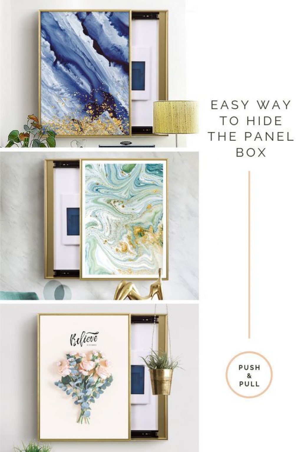 22 Unique Electrical Panel Cover Ideas + DIY Videos - Small House Decor